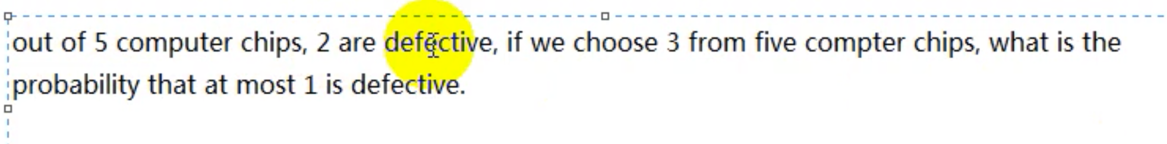 Solved q out of 5 computer chips, 2 are defective, if we | Chegg.com