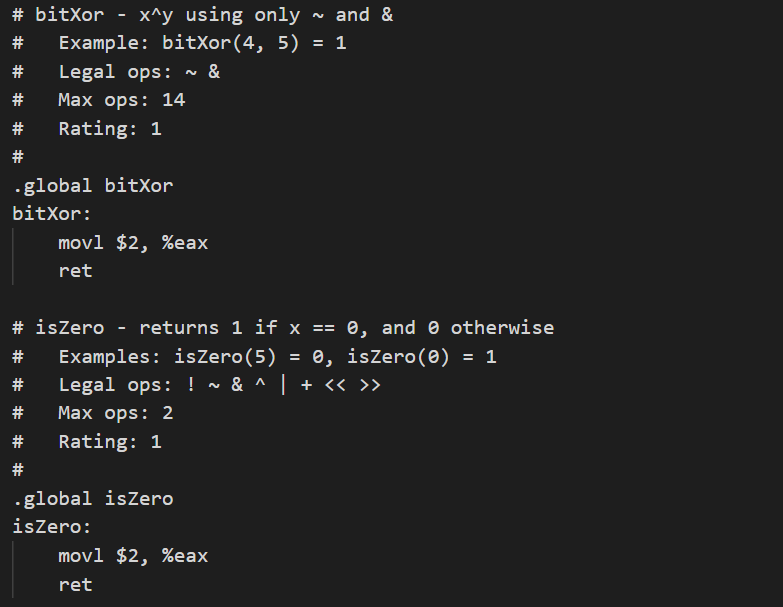 N N ## # bitxor - x^y using only and & # Example: | Chegg.com