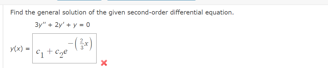 Solved Find the general solution of the given second-order | Chegg.com