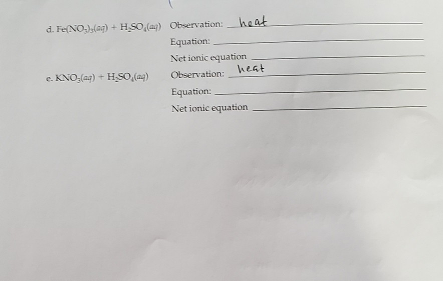 Test 5: CuO(s) + HCl(aq) Observation: _Weeran turned | Chegg.com
