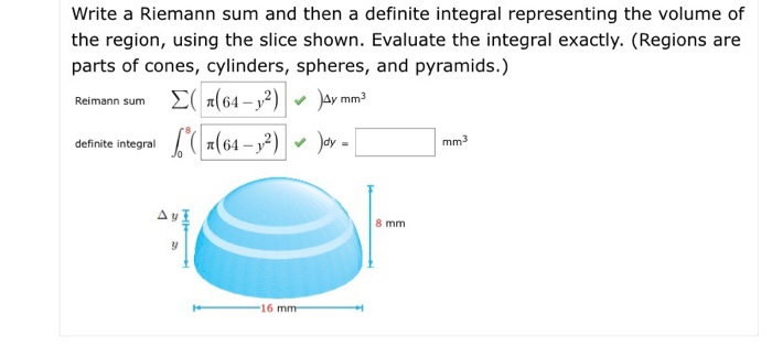 Solved Write a Riemann sum and then a definite integral | Chegg.com