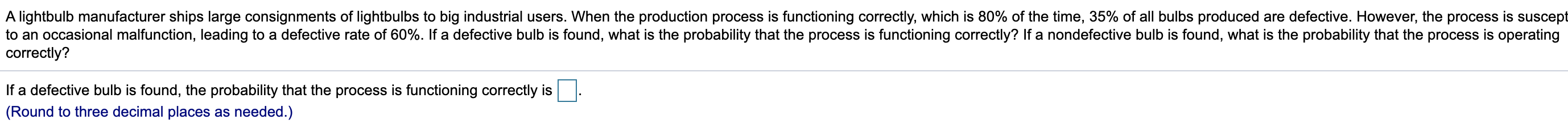 Solved A lightbulb manufacturer ships large consignments of | Chegg.com