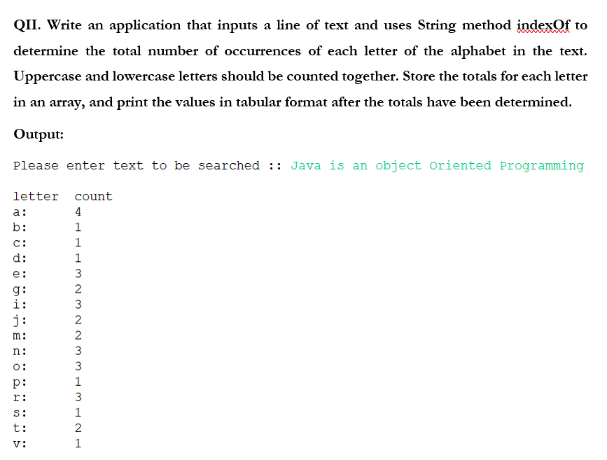 Solved QII. Write an application that inputs a line of text | Chegg.com