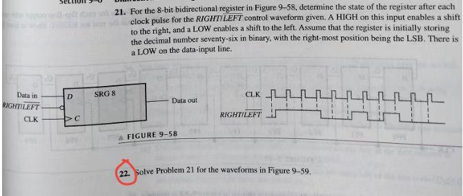 21. For the 8-bit bidirectional register in Figure | Chegg.com