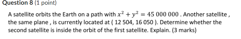 Solved A satellite orbits the Earth on a path with | Chegg.com