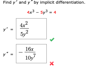 Solved Find y′ and y′′ by implicit differentiation. | Chegg.com