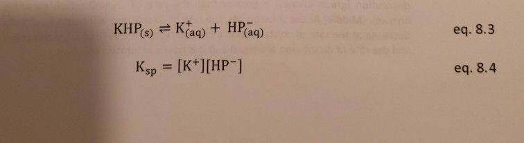 Solved 1. A 1.00 mL sample of a KHP solution is combined | Chegg.com