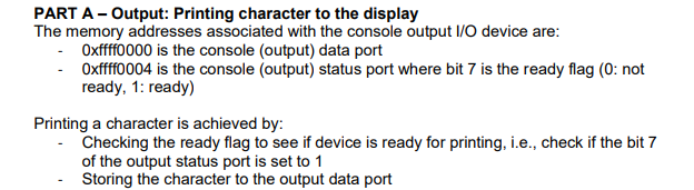 Solved Doing I/O using ARC Memory Mapped I/O ARC does not | Chegg.com
