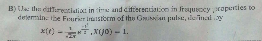 Solved B) Use the differentiation in time and | Chegg.com