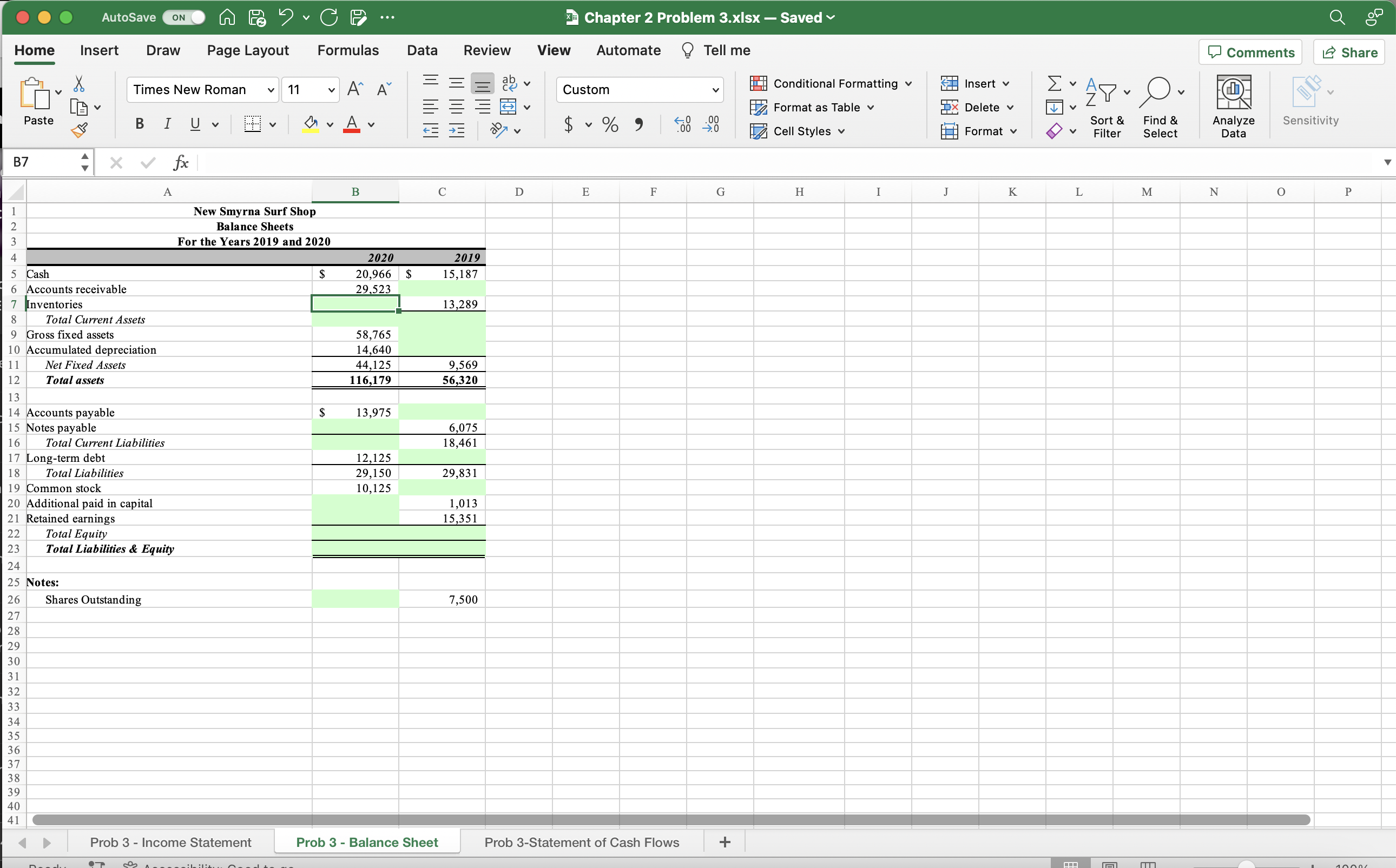 Fill in the blanks on the financial statements for | Chegg.com