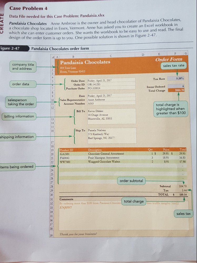 Case Problem 4 Data File needed for this Case | Chegg.com
