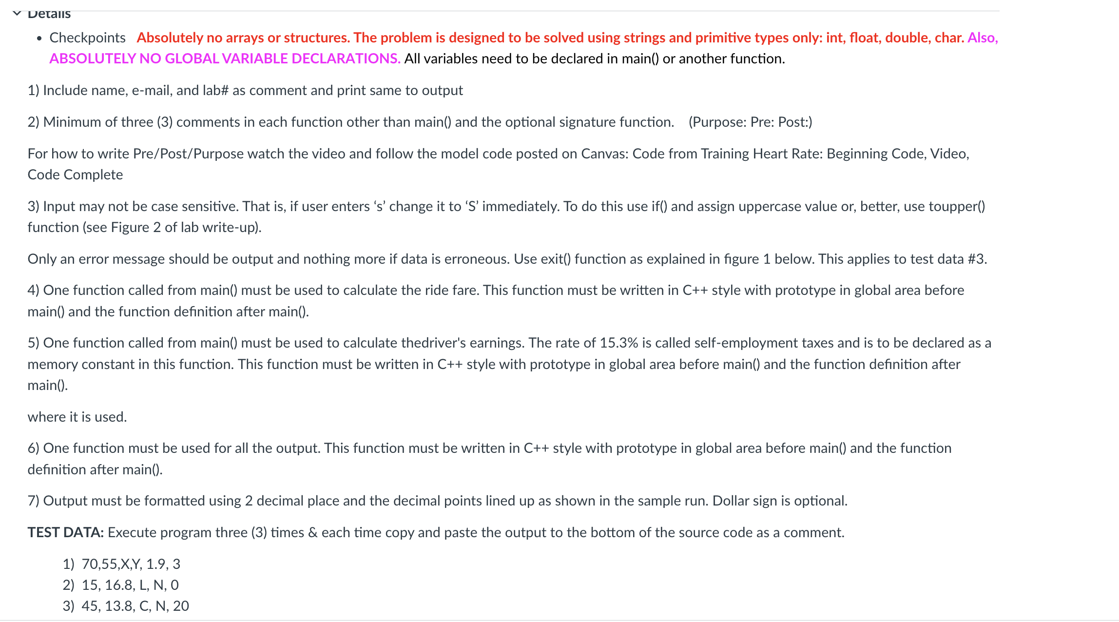 Solved Write a C++ program to simulate uber's method of | Chegg.com