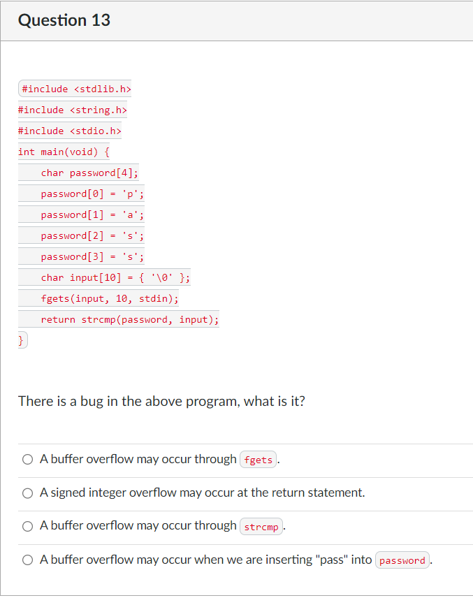 Solved C and C++ programming, and secure | Chegg.com
