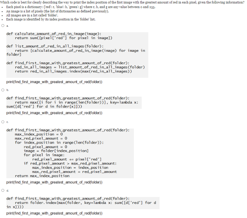 Solved Which code is best for clearly describing the way to | Chegg.com