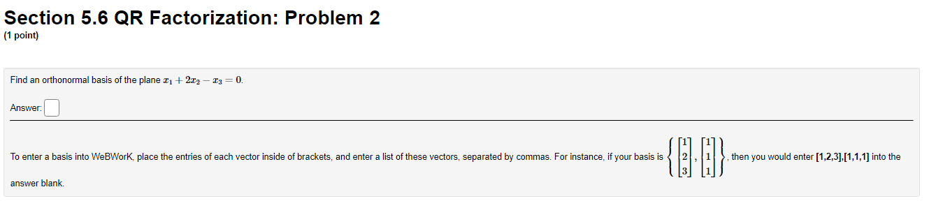 Solved Section 5 6 Qr Factorization Problem 2 1 Point