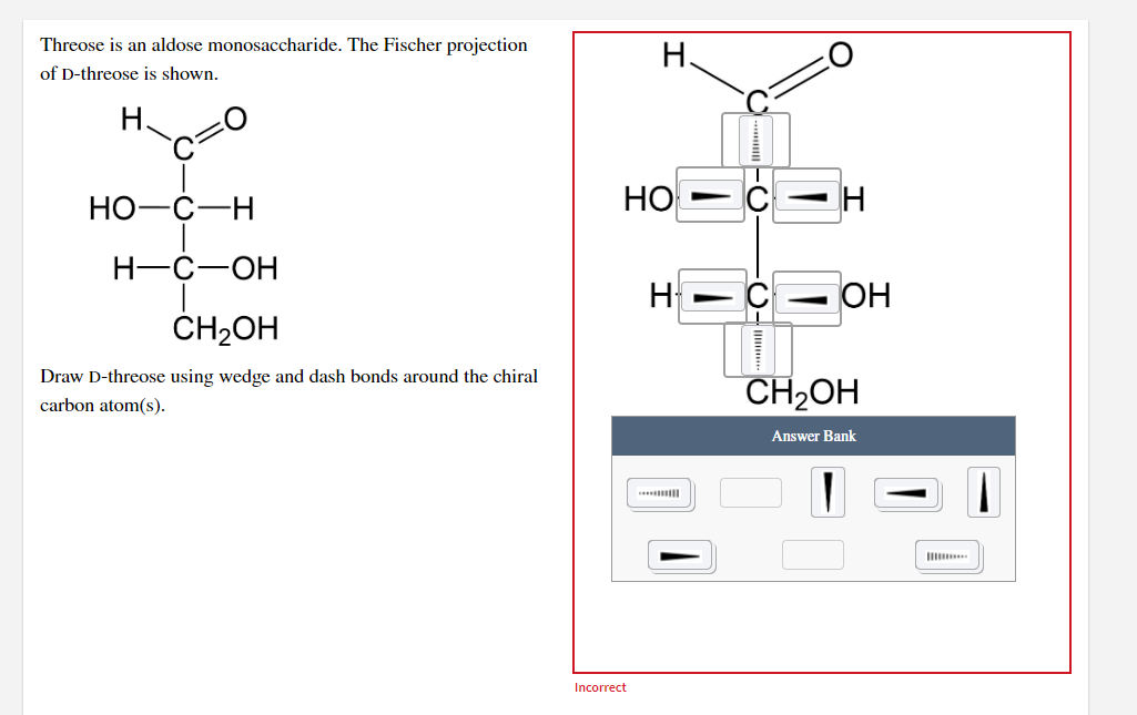 Solved Threose is an aldose monosaccharide. The Fischer | Chegg.com