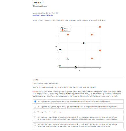 Solved vidtem due Niov 6,2022 17:28 isT Frobiam 2. cemai | Chegg.com