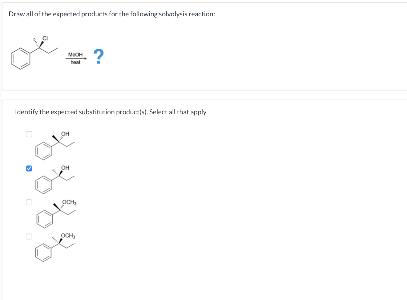 Solved Draw all of the expected products for the following | Chegg.com