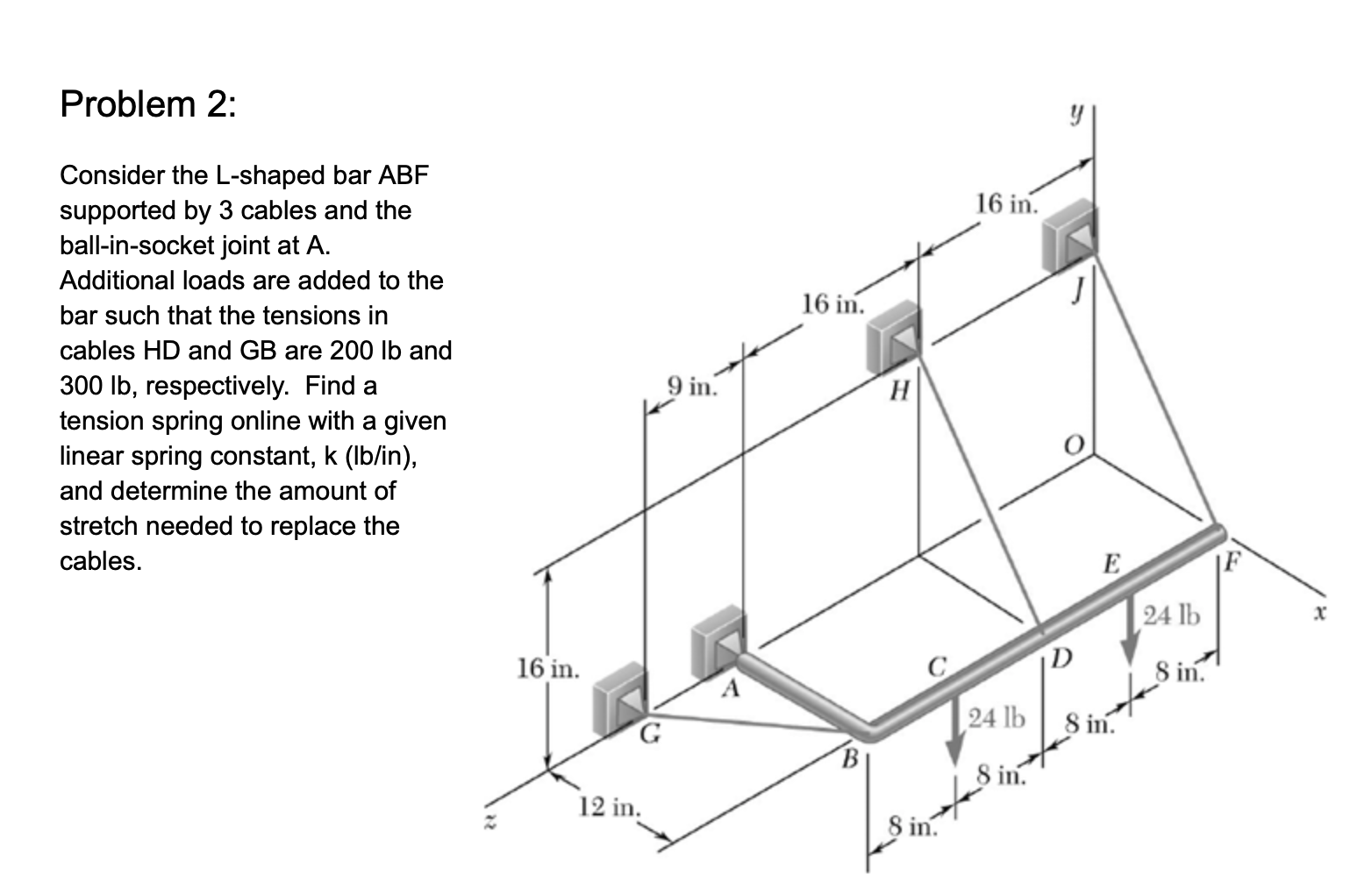 Solved Find a tension spring online with a given linear | Chegg.com