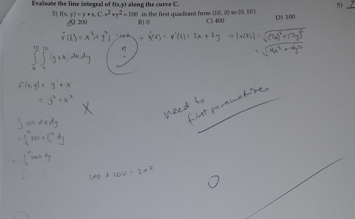 Solved what are the steps in finding the line integral? What | Chegg.com