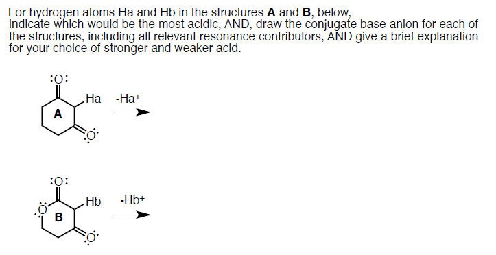 Solved For hydrogen atoms Ha and Hb in the structures A and | Chegg.com