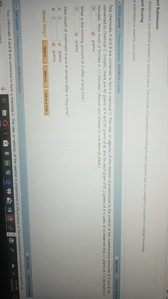 Solved ent Submission assignment, you submit answers by | Chegg.com