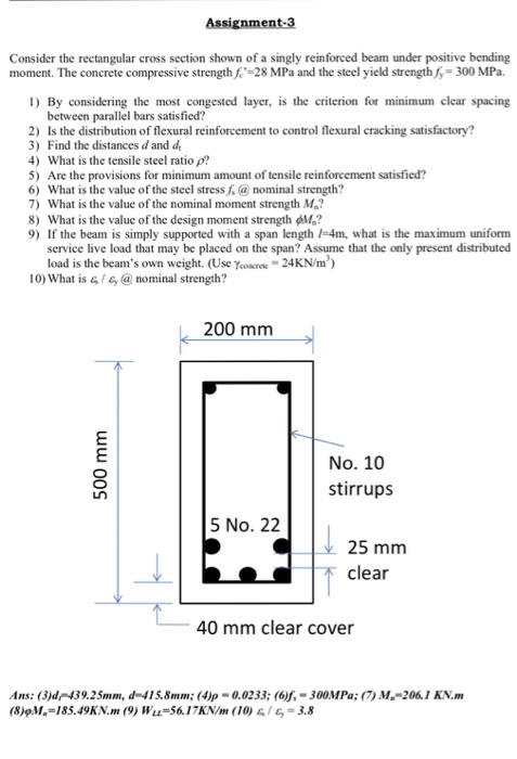 Solved Assignment-3 Consider the rectangular cross section | Chegg.com