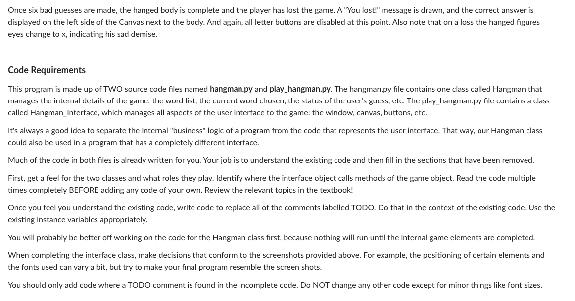 Solved Project Description This program will play the | Chegg.com