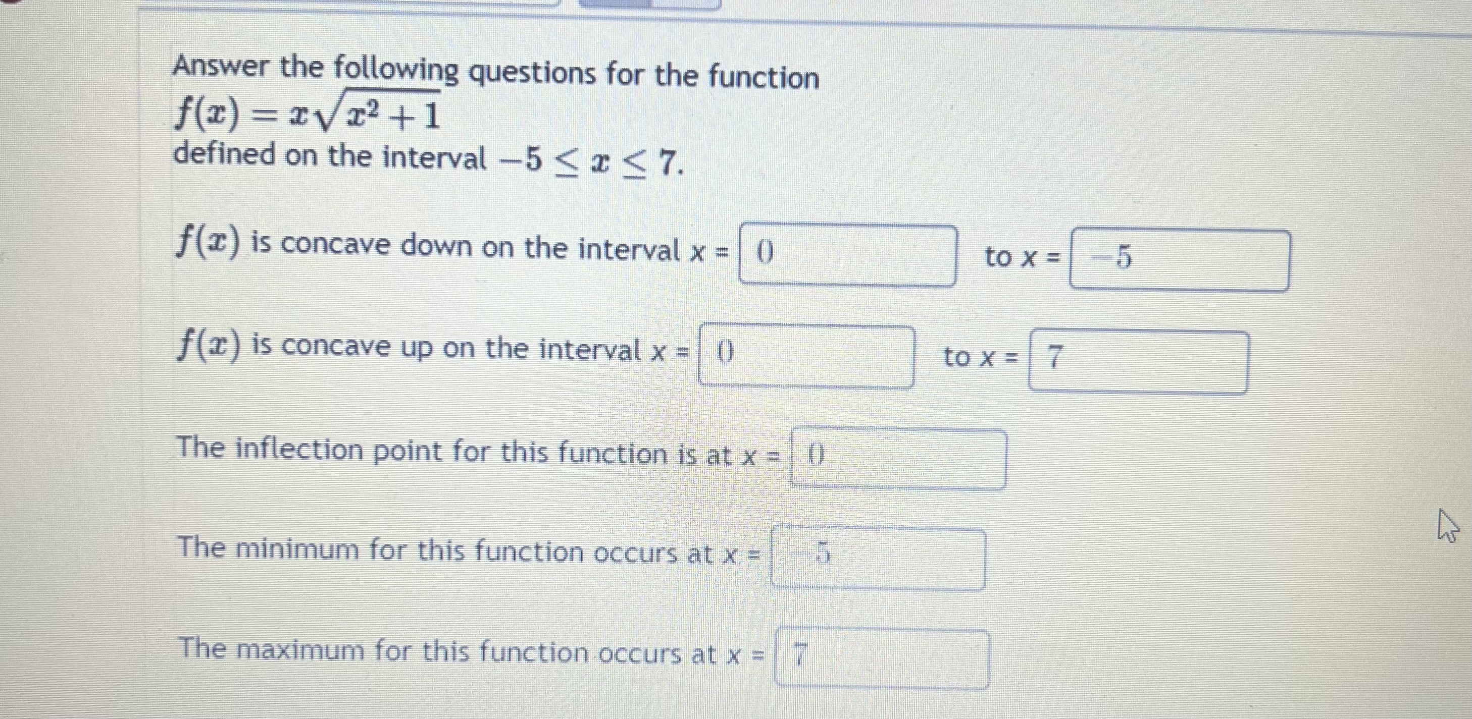 Solved Answer the following questions for the | Chegg.com