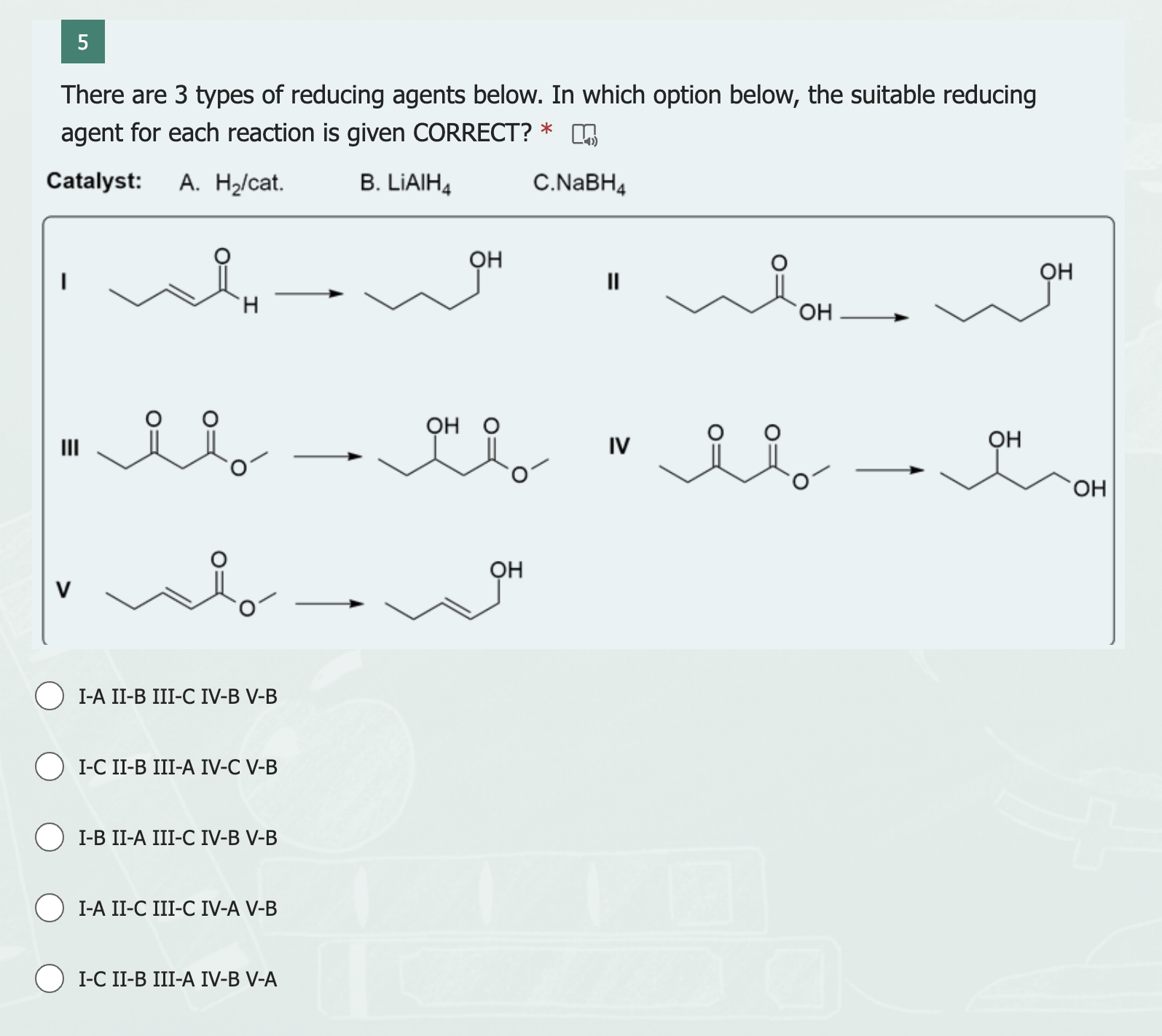 Solved Which of the following esters below are suitable for | Chegg.com