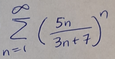 Solved ∑n=1∞(n2+5n+1)(n2+3n+7)n3+n2+1∑n=1∞(3n+75n)n∑n=1∞n3e− | Chegg.com