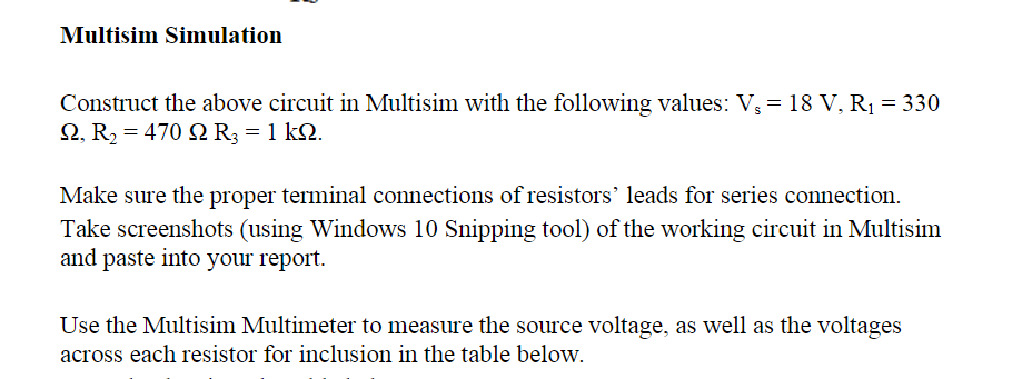 Solved Use Multism to answer please, show a picture. show | Chegg.com