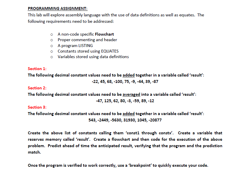 Introduction Assembly language differentiates between | Chegg.com