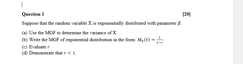 Solved Suppose that the random variable X is exponentially | Chegg.com