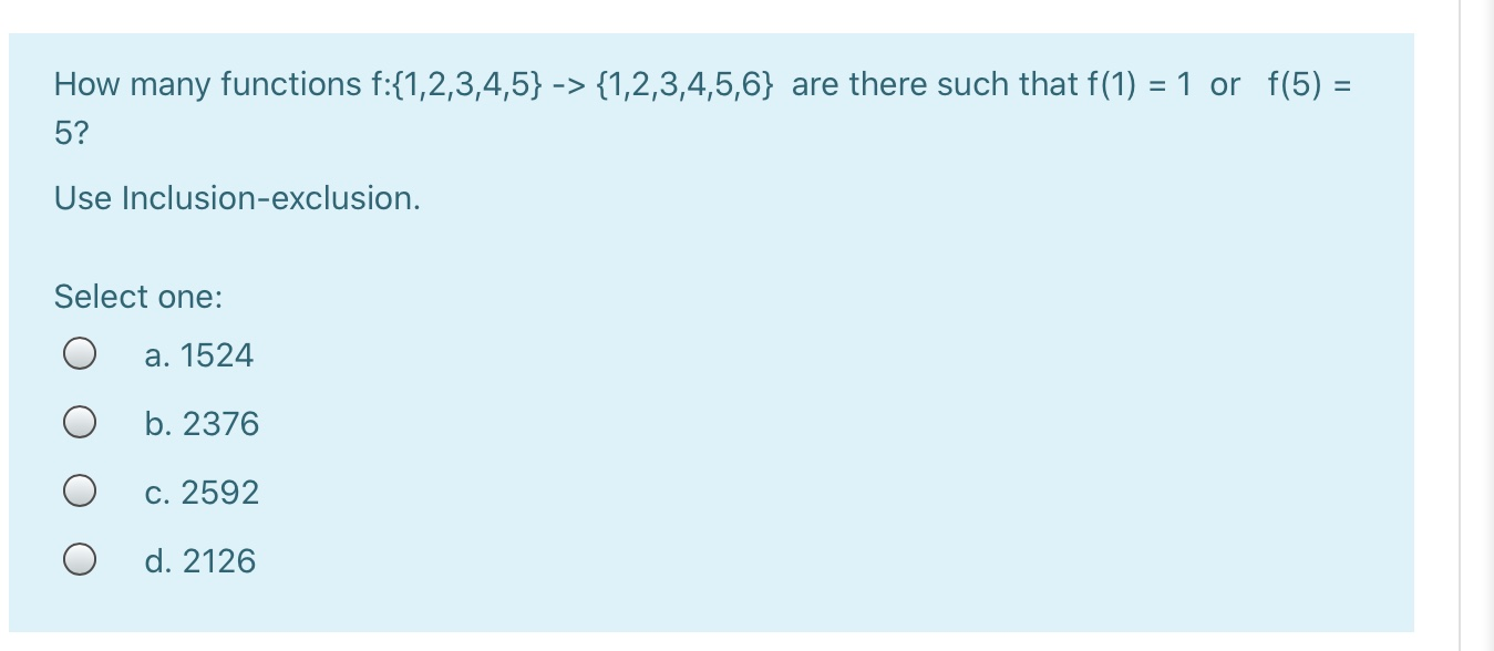 Solved Use a possibility tree to count the number of ways | Chegg.com
