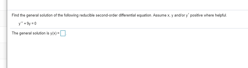Solved Find the general solution of the following reducible | Chegg.com