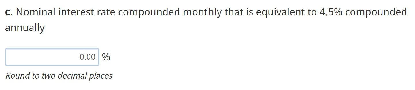 Solved Find the equivalent interest rates to the given | Chegg.com
