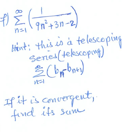 Solved 1. Show whether the infinite series converges or | Chegg.com