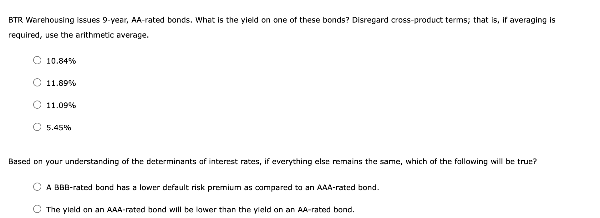 Solved thereafter. The maturity risk premium (MRP) is | Chegg.com