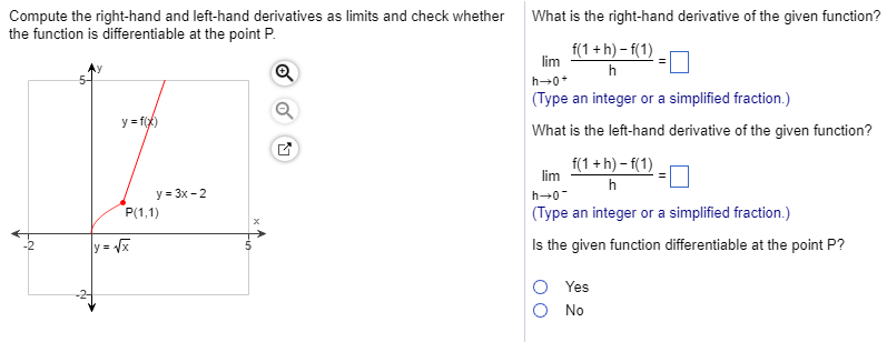Solved Compute the right-hand and left-hand derivatives as | Chegg.com