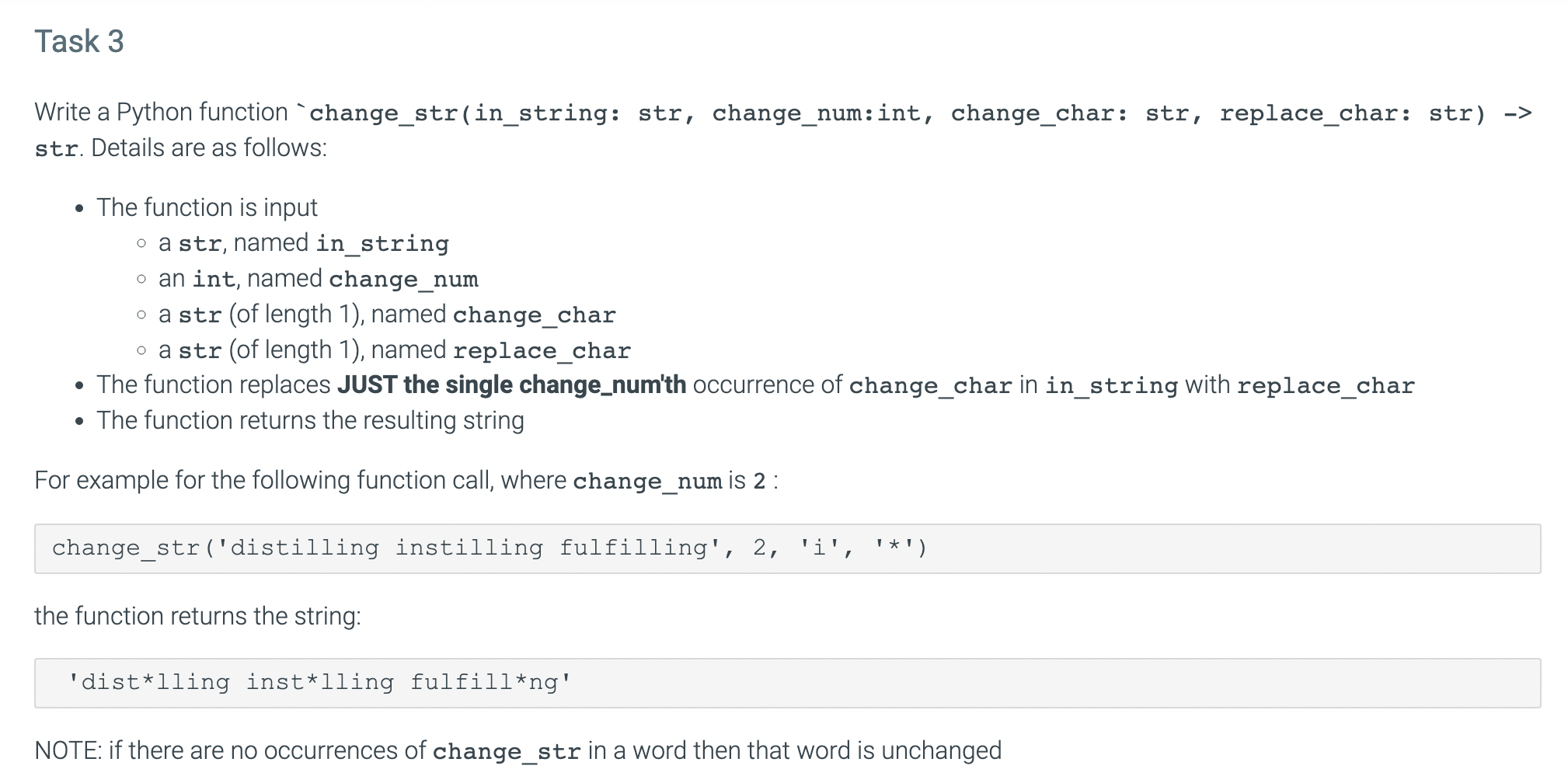 Solved The tasks below are provided to give an example of | Chegg.com