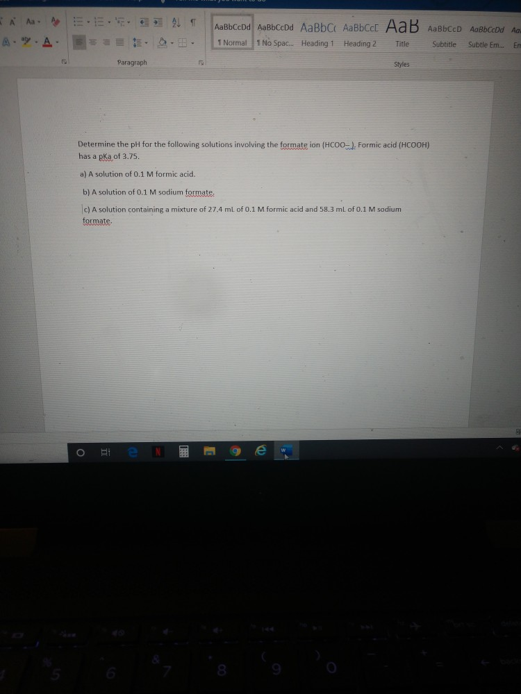 Solved - A A A E ER A. . A E AaBbCcDd AaBbCcDd AaBb C AaBbcc | Chegg.com