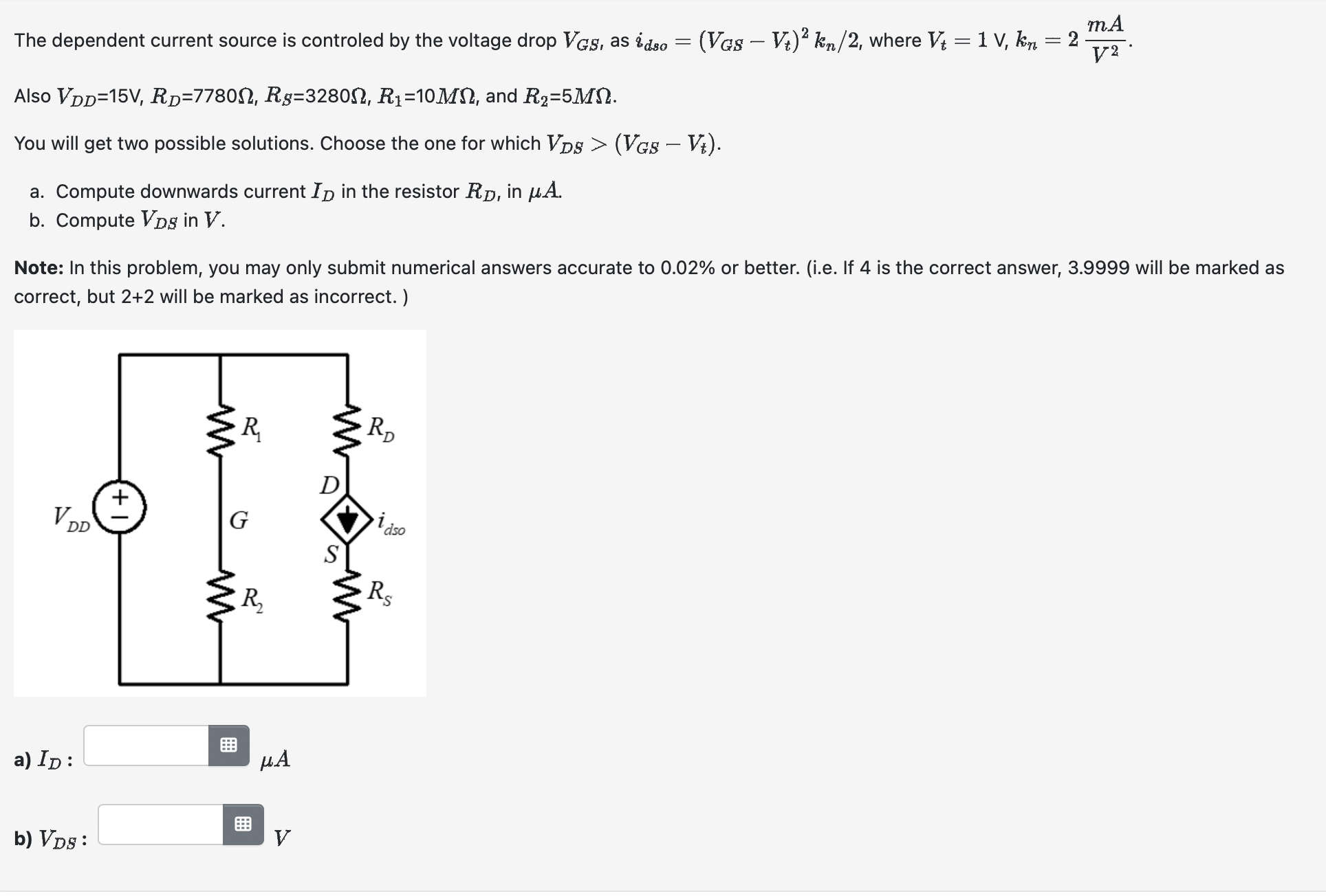 Solved The dependent current source is ﻿controled by ﻿the | Chegg.com