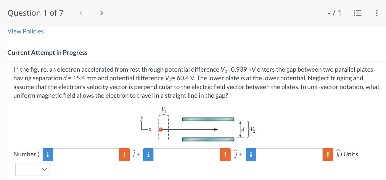 Solved Current Attempt in ﻿ProgressIn ﻿the figure, an | Chegg.com