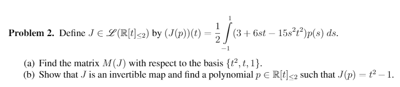 Solved Problem 2. Define JEL (R[t]