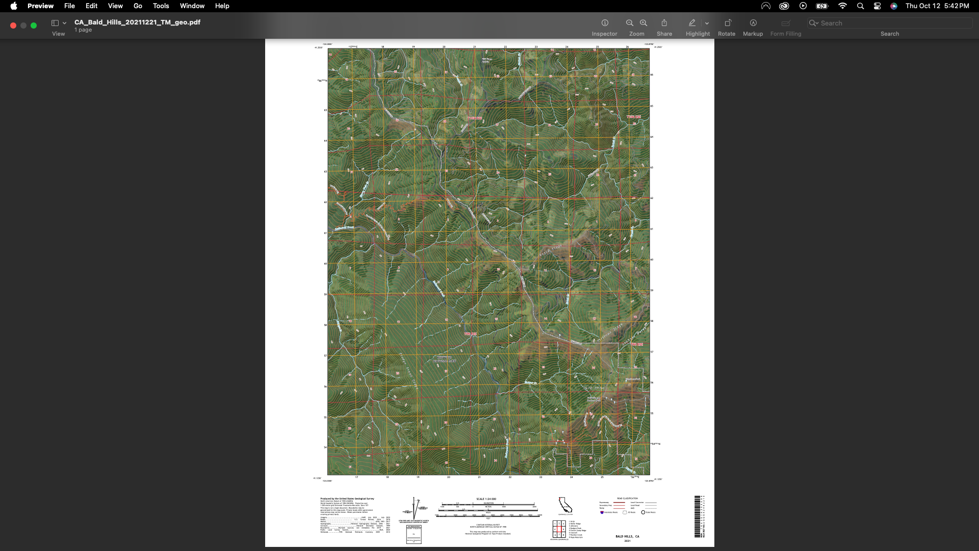 Solved Look over your map carefully and find an area where | Chegg.com