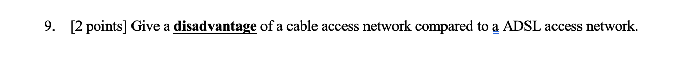 Solved 6. [2 points] Specify which transport layer protocol | Chegg.com