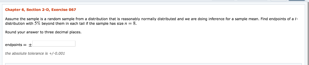 Solved: Chapter 6, Section 2-D, Exercise 067 Assume The Sa... | Chegg.com