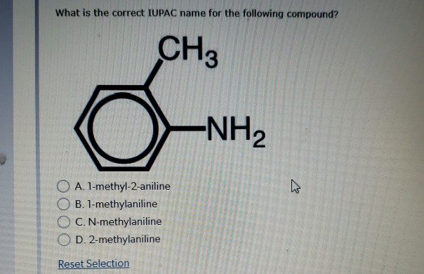 Solved What is the correct IUPAC name for the following | Chegg.com