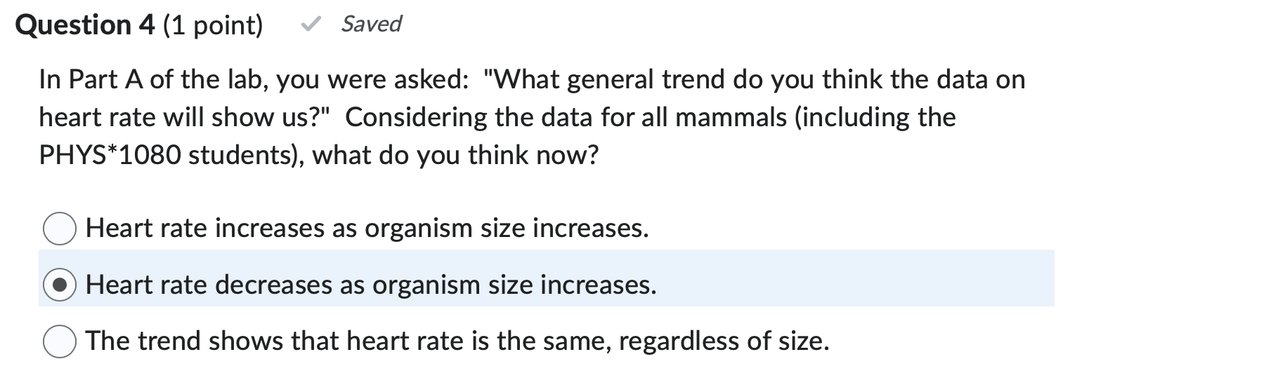 Solved Scaling relationships are not intended to be precise | Chegg.com